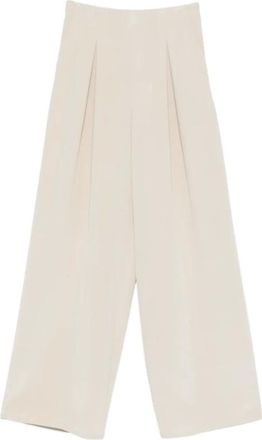 Max Mara Femme, Pantalons, Beige, Taille: 46 FR Long Trouser