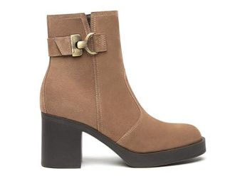 Nero Giardini I513892D Bottines Femme en Cuir Velours - Marron 39 EU