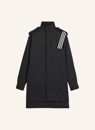 Yohji Yamamoto Y-3 Hemdjacke Aus Veredeltem Wollstoff schwarz