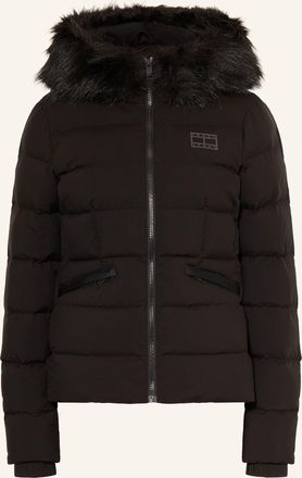 Tommy Jeans Daunenjacke Mit Abnehmbarem Kunstfell-Kragen schwarz