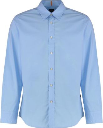 HUGO BOSS Chemise Popeline Relegant 6 M - Homme - Chemises - Bleu - Taille: XS