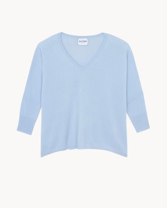 Kujten Pull cachemire femme col V oversize - Pull Minie