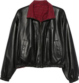 Balenciaga Check Embroidered Jacket