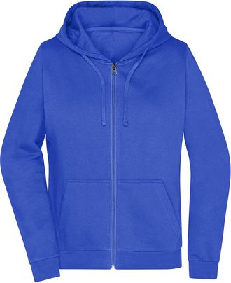 James & Nicholson Damen Basic Kapuzen-Sweatjacke - Leicht taillierte Sweatjacke mit Kapuze | Farbe: royal | Grösse: 3XL