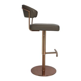 Generic Moderne, drehbare Barhocker in Tresenh&ouml;he mit R&uuml;cken- und Fu&szlig;st&uuml;tze, Esszimmerst&uuml;hle aus Kunstleder f&uuml;r K&uuml;cheninsel, Bistro, Kneipenbestuhlung