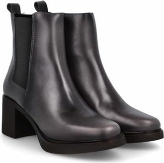 Lince Lince Bottines &eacute;lastiques et fermeture &eacute;clair confortables | Semelle en caoutchouc | Semelle int&eacute;rieure en gel | I31605 | Fabriqu&eacute;es en Espagne, Cuir 