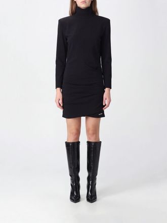 The Attico Mini-robe fourreau &agrave; col roul&eacute; avec taille drap&eacute;e