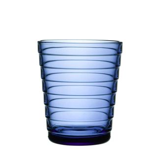 iittala Aino Aalto Trinkgläser 2er Set, aus Glas, in der Farbe Ultramarinblau, Spülmaschinenfest, Fassungsvermögen: 220 ml, 1066652