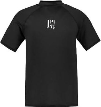 JP1880 Jay-pi Schwimmshirt, Halbarm, Stehkragen, UV-Schutz Maillot de Bain, Protection, Noir, 5XL Hommes
