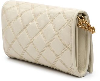 Saint Laurent Hobo Bags - Quilted Lambskin Diamond Becky Chain Wallet - Gr. unisize - in Wei&szlig; - f&uuml;r Damen