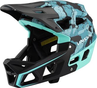 Lixada Vollgesichts-Mountainbike-Helm für Erwachsene, Fullface BMX Helme, Racing Downhill MTB-Helm für Mountainbike