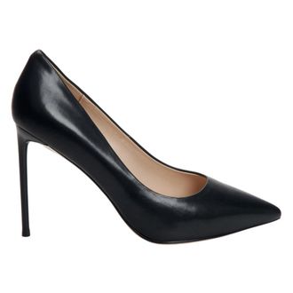 Estro & Luminara Schwarze spitze Leder-Pumps - - Shoes - Damen - Schwarzk - 37 EU