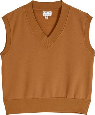 Emile Et Ida Sweat Col V Coton Bio Yena - Collection Femme - Emile et Ida