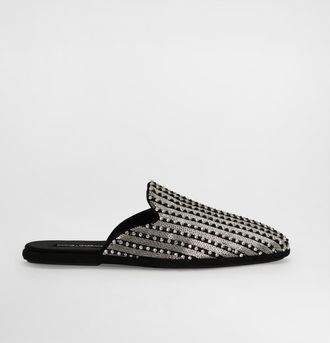 Dolce & Gabbana Suede Slippers With Embroidery - Mann Driver Und Mokassins Multicolor 42