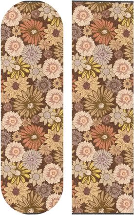 Mnsruu Flowers Griptape Schleifpapier Skateboard Grip Tape f&uuml;r Roller Roller Board 22,9 x 83,1 cm