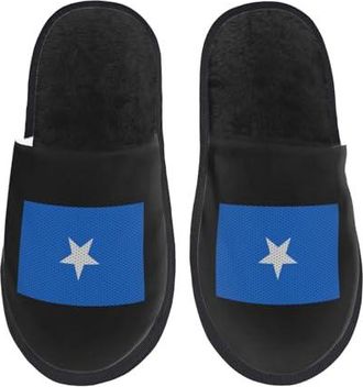 Generic Antid&eacute;rapant Pantoufles Femmes Drapeau de la Somalie Maison Pantoufles Chaud Chaussons en Feutre pour Homme Int&eacute;rieur Femme L