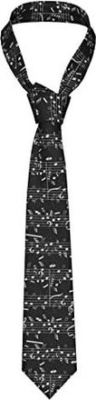 Ahdyr Notes de musique Notation Hommes Cravate Nouveauté Cravates Mens Fun Full Print Cravate Fête Affaires Vacances Cadeaux Cravates Confortables Cravates 