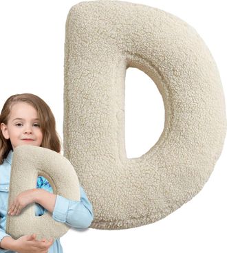 Generic Alphabet Letter Pillows - Plush English Alphabet Cushion | Letter Hugging Throw Pillows, English Letter Plush Pillow for Sofa, Couch, Bed