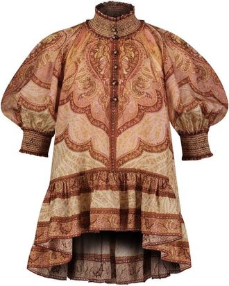 Zimmermann Damen Seidenbluse WANDERKUST FRILL