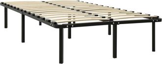 vidaXL Bettgestell Schwarz Metall 180&times;200 cm Vidaxl