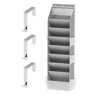 Generico Schuh-Organizer zum Aufstellen &uuml;ber der T&uuml;r, 8-lagige Aufbewahrung, fasst 16 bis 24 Schuhe, Waschk&uuml;che, Badezimmer, Schlafzimmer, Wohnmobile, Klassenz