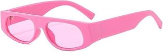Generic Lunettes De Soleil Unisexes &Agrave; Monture Fine For Lext&eacute;rieur, Id&eacute;ales For Les Trajets Domicile-travail, Le Sport Et Vacances(Pink)