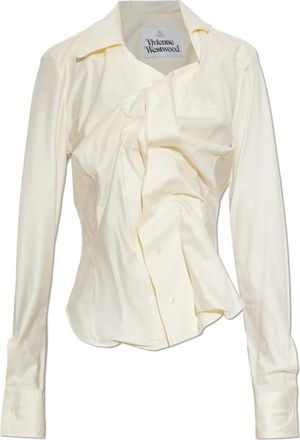 Vivienne Westwood Femme, Blouses et Chemises, Beige, Taille: 42 FR Drunken Shirt