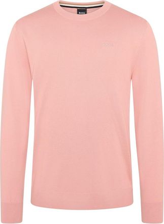 HUGO BOSS Leichter Pullover aus Baumwolle mit Label-Schriftzug in