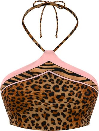 MC2 Saint Barth Femme, Maillots de bain, Multicolore, Taille: 42 FR Sand Leopard Foulard 1921