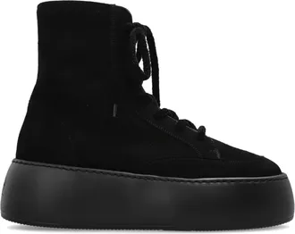 AGL Agl, Femme, Chaussures, Noir, Taille: 36 EU Vibe Lowboot Suede Platform Chaussures