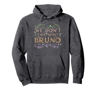 Disney Encanto We Dont Talk About Bruno Floral Pullover Hoodie