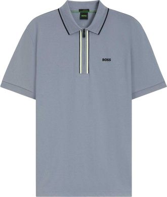 HUGO BOSS Philix Poloshirt f&uuml;r Herren, Schnell trocknend, kurz&auml;rmlig (Dunkelgrau)
