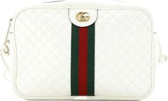 Gucci Trapuntata Camera Bag Quilted Leather Small crossbody bag - Tons neutres
