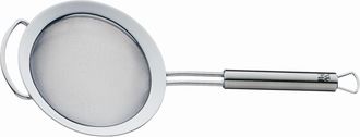 WMF Profi Plus Küchensieb 12 cm, mit Drahtgeflecht, Cromargan Edelstahl teilmattiert, spülmaschinengeeignet
