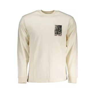 Vans Wei&szlig;es Baumwoll Langarm T-Shirt mit Druck - - Tops - Herren - Wei&szlig; - S