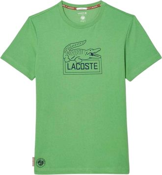 Lacoste Roland Garros Edition T-Shirt f&uuml;r Herren/Damen Unisex, Regul&auml;r (Gr&uuml;n)