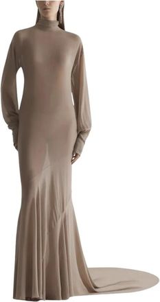 MUGLER Femme, Robes, Gris, Taille: 38 FR Gowns