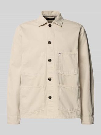 Tommy Hilfiger Regular Fit Hemdjacke aus reiner Baumwolle