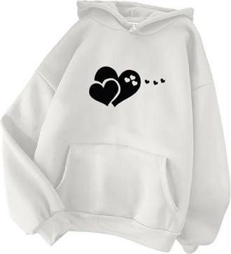 Generic Sweat &agrave; capuche surdimensionn&eacute; pour femme - Sweat &agrave; capuche tendance avec capuche uni - V&ecirc;tements &eacute;l&eacute;gants pour femmes - Haut &eacute;l&eacute;gant - Loisirs - Adol