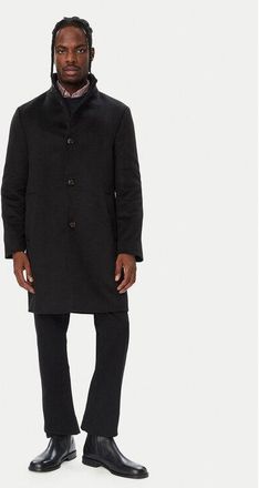 Tommy Hilfiger Wollmantel MW0MW40767 Schwarz Regular Fit