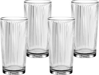 Nachtmann Trinkgläser 4er Set, 370 ml, Aperitivo, 106513, Tumbler aus Kristallglas, Whisky Gläser spülmaschinenfest, Klar