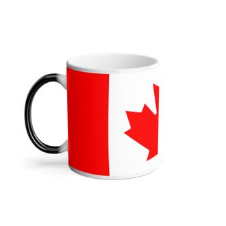 Fabulous Thermoreagierende Tasse Magische Tasse - Flagge Kanada Fu&szlig;ball Sport Nationalmannschaft - 325 ml