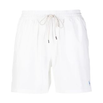 Polo Ralph Lauren Homme, Maillots de bain, Blanc, Taille: S Short de Bain avec Logo Brod&eacute;