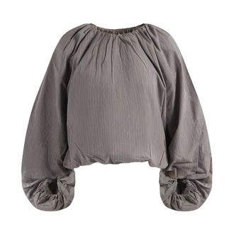 By Malene Birger Blouse Semara - Femme - Blouses et Chemises - Gris - Taille: 36 FR