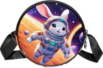 Generic Sac &agrave; bandouli&egrave;re rond pour femme, petit sac &agrave; bandouli&egrave;re avec fermeture &eacute;clair, bretelles r&eacute;glables, style d&eacute;contract&eacute;, pour femmes et filles