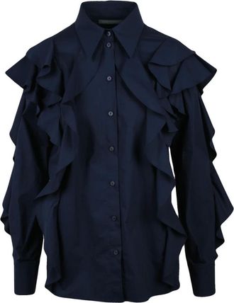 Alberta Ferretti Femme, Blouses et Chemises, Bleu, Taille: 38 FR Shirt