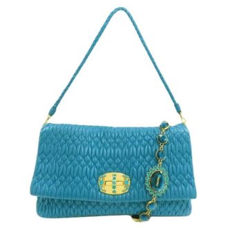 Miu Miu Sac bandouli&egrave;re Pre-owned - Femme - Pre-owned - Bleu - Taille: ONE Size