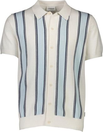 Lindbergh Poloshirt Cardigan (Kurzarm) Relaxed Fit