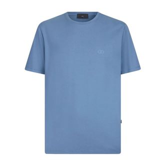 Liu Jo Homme, Tops, Bleu, Taille: S T-Shirt Basiccontra