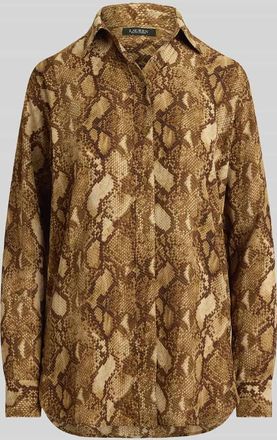 Lauren Ralph Lauren Regular Fit Langarmbluse aus Chiffon